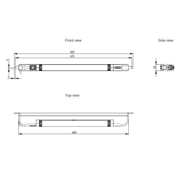 nVent HOFFMAN MCS/MCD/MKS/MKD Lamp 230V AC 7.2W LED Door Switch Screw ...