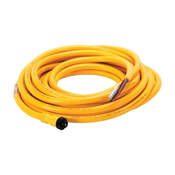 AB 889N Cordset PVC Yellow 4 Pin 16AWG Mini Plus Male Straight Mini ...