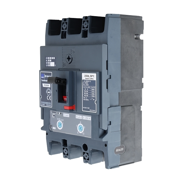 Terasaki TemBreak PRO MCCB 250 Frame 70kA 3P 125A Adj. Thermal Adj ...