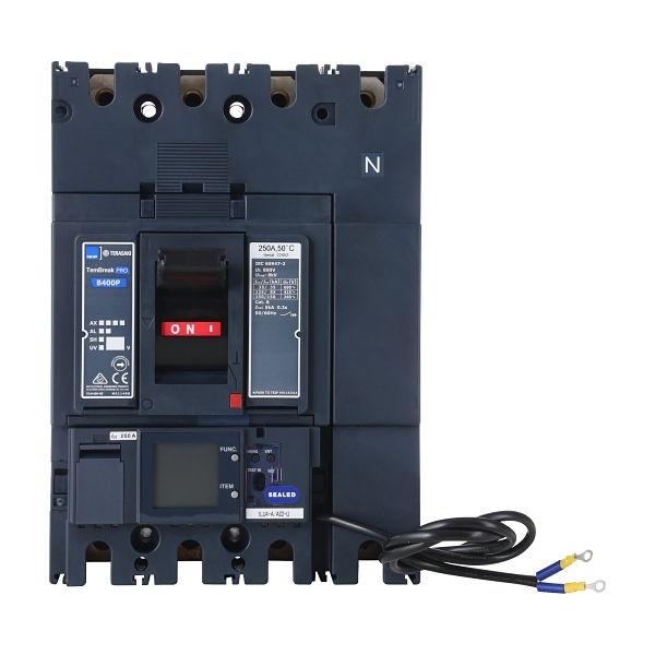 Terasaki TemBreak PRO MCCB 400 Frame 125kA 4P 250A Amp Meter Electronic