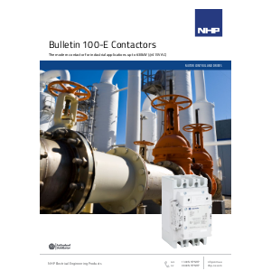 Allen-Bradley 100E Contactor 1260A AC1 100 to 250VAC and VDC Coil 1NO ...