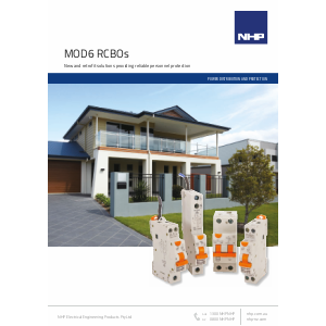 NHP MOD6 Residual Current Device - Short body w/ Overcurrent 6kA 32A ...