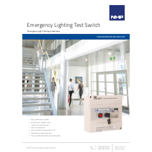 NHP Concept Panelboard Accessory Label Door A4 Schedule Card